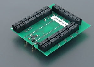 BGA-Bottom-174 - Bottom board of BGA adapter for FPGA LatticeXP2 with balls in matrix 16x16 ...