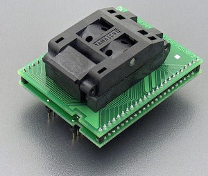 DIL48/QFP64-2 ZIF-CS HCS08-2 - Device specific adapter for Freescale MC9S08AW in QFP64 – Dataman