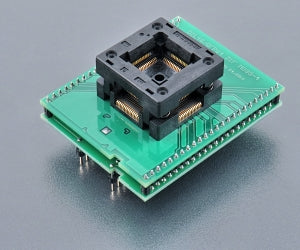 DIL48/QFP64 ZIF MB95-4 - Device specific adapter for Fujitsu / Spansion / Cypress MB95470/770 ...