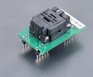 DIL8/QFN8-4.1 ZIF-CS - Universal adapter for devices in DFN8 / UDFN8 ...